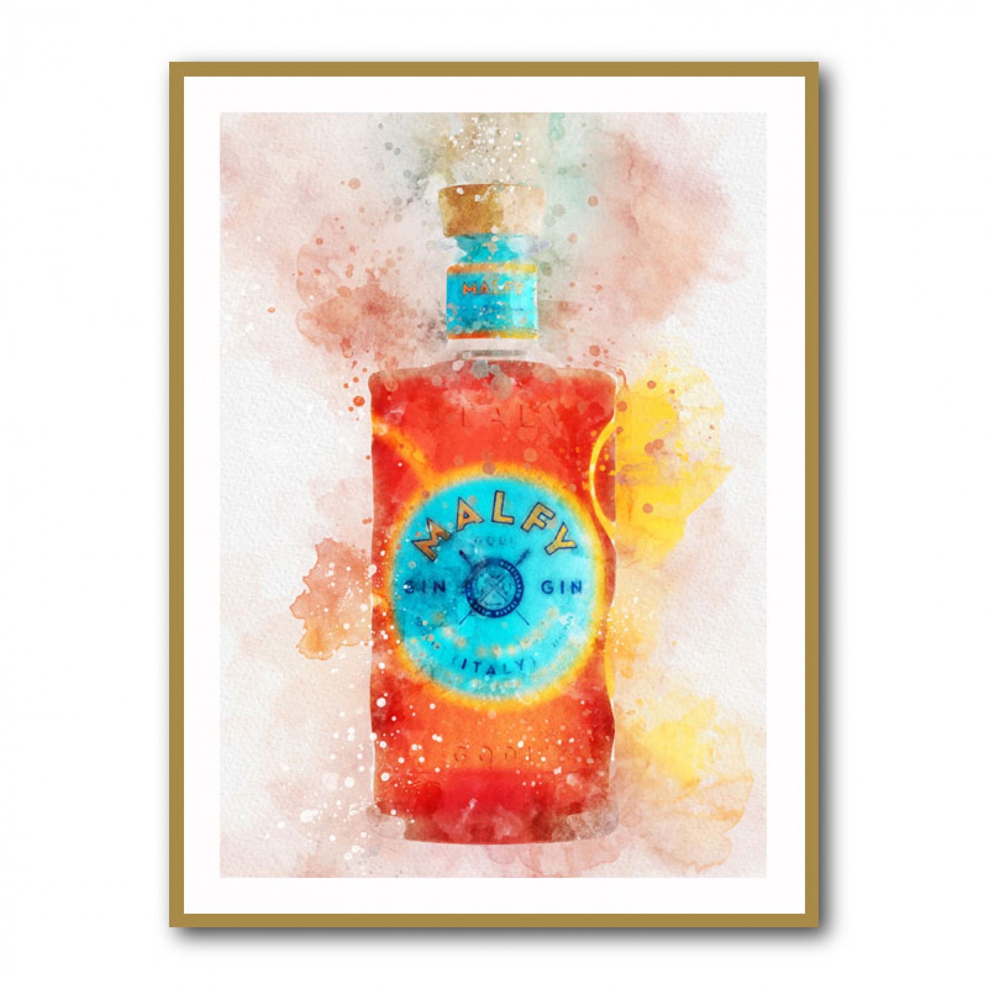 Malfy Blood Orange Gin Wall Art